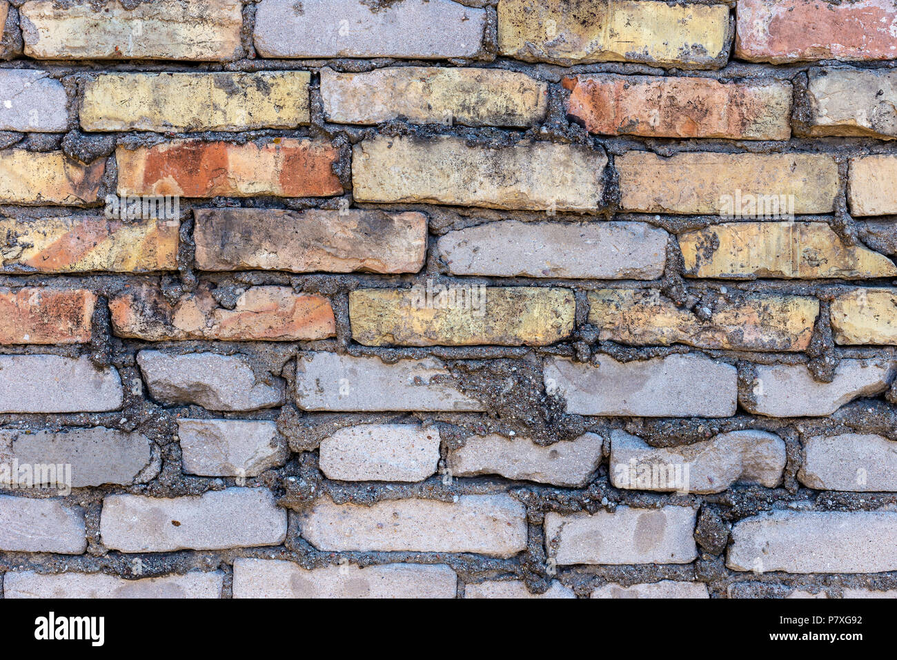 Background of old brick wall pattern texture Stock Photo - Alamy