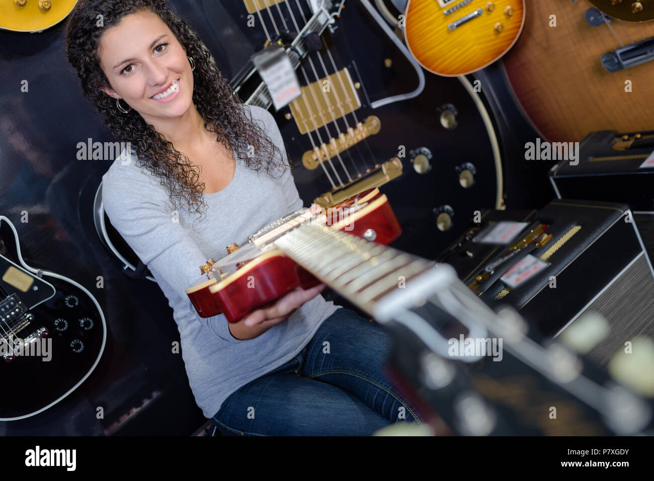 The electric lady studio guitar hi-res stock photography and images - Alamy