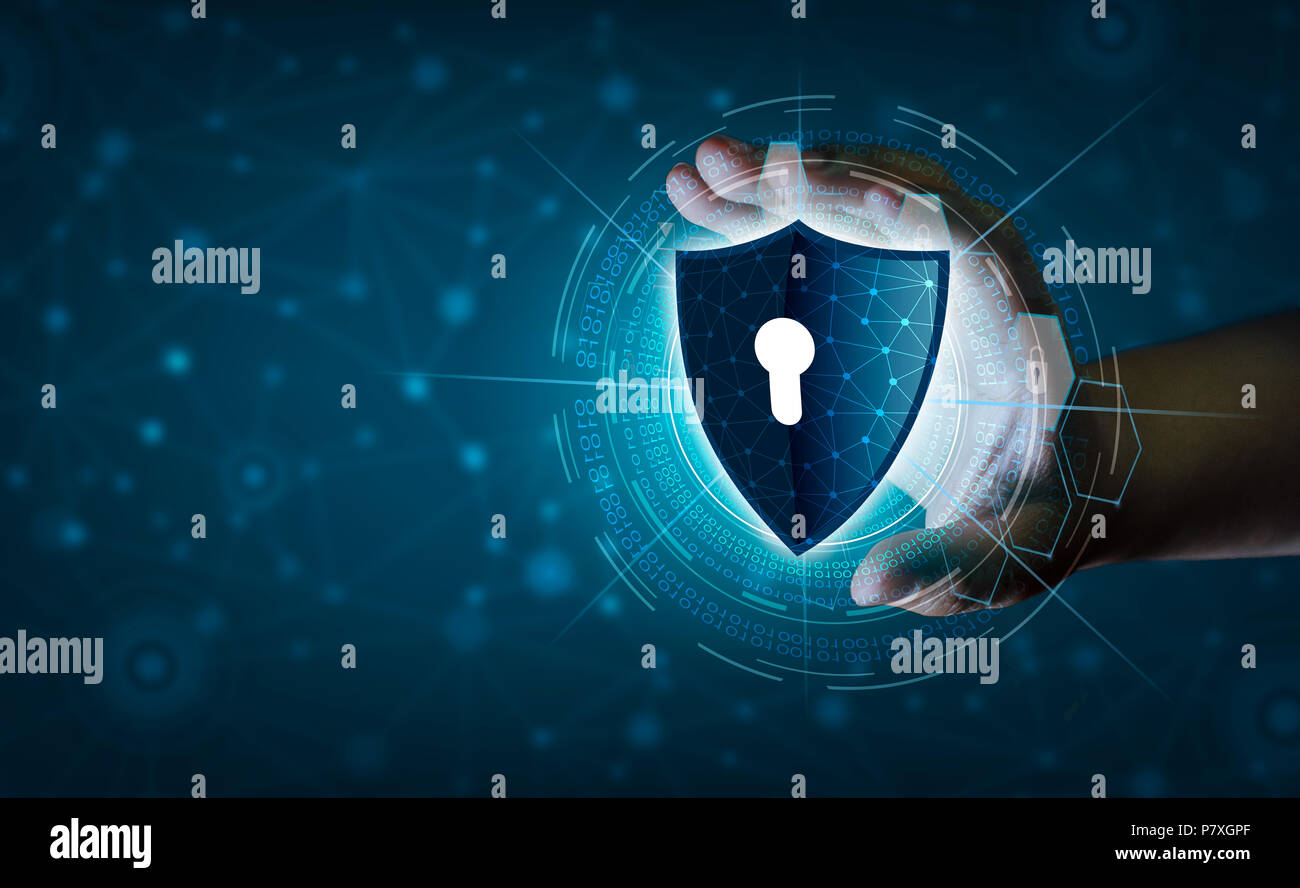 Earth polygon mesh planet World Businessmen shake hands to protect ...