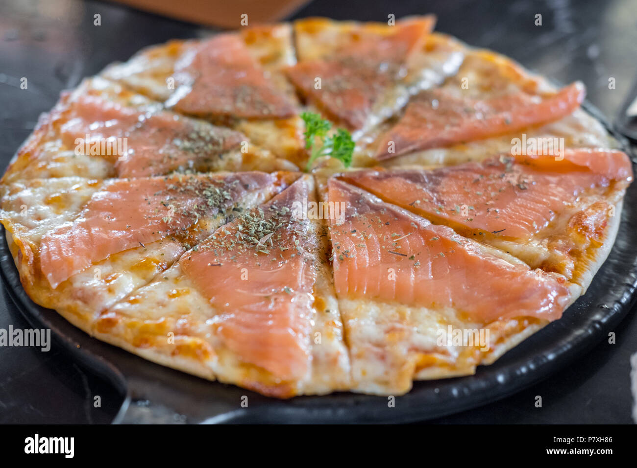Pizza fish cheese close hi-res stock photography and images - Alamy