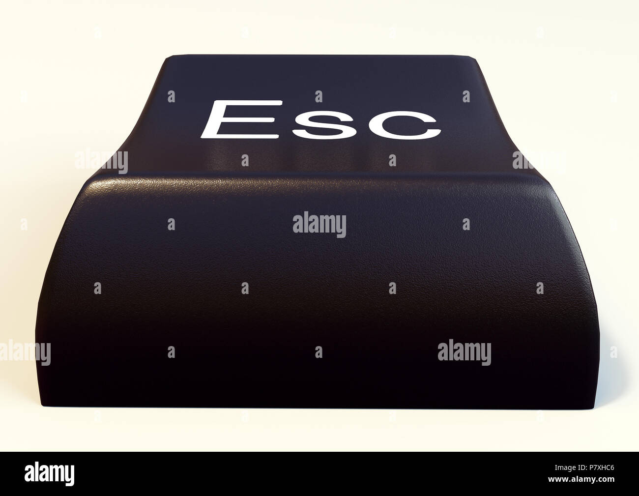 A 3d illustration of a esc button from a keyboard Stock Photo - Alamy