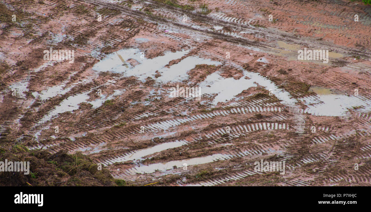 Ground Clear in building area after raining Stock Photo - Alamy