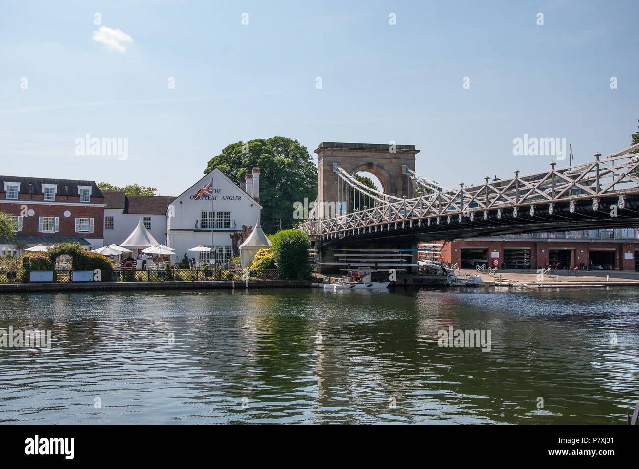 The Macdonald Compleat Angler Hotel and Marlow Bridge, as viewed from ...