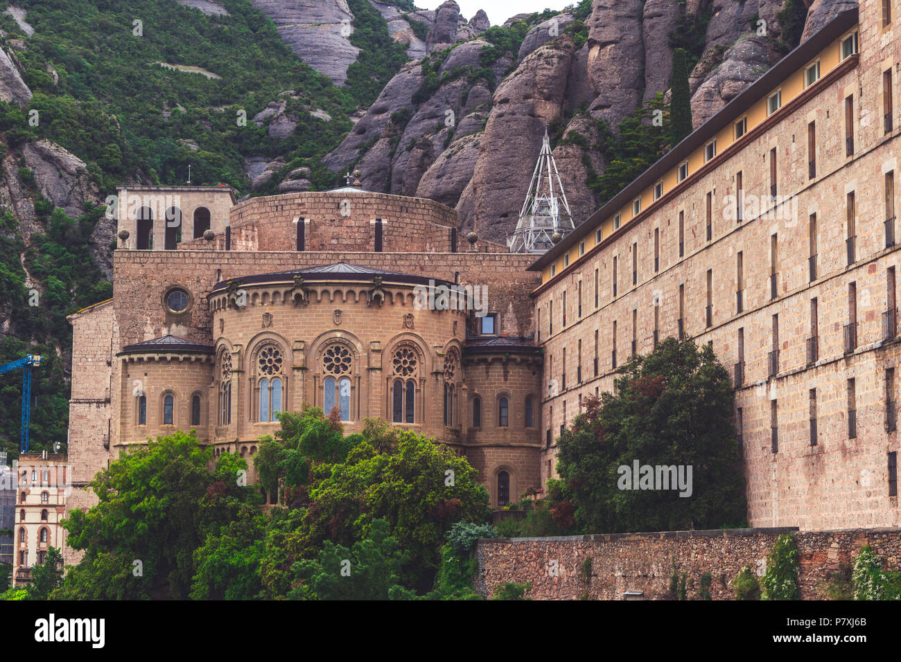 Montserrat Abbey in Spain Stock Photo - Alamy