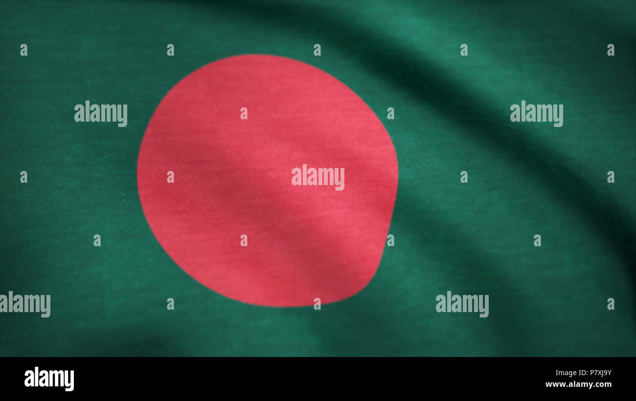Bangladesh Flag. Background Seamless Looping Animation. Bangladesh Flag ...