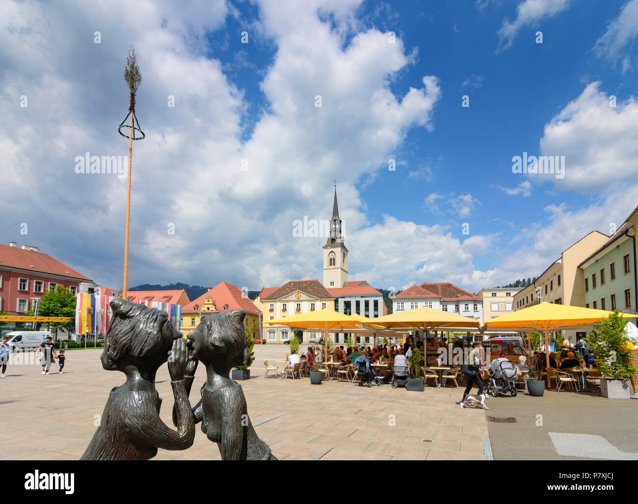 Bruck an der Mur: Hauptplatz (main square) Koloman Wallisch Platz ...