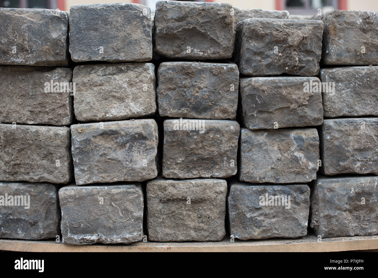 Sidewalk rock blocks hi-res stock photography and images - Alamy