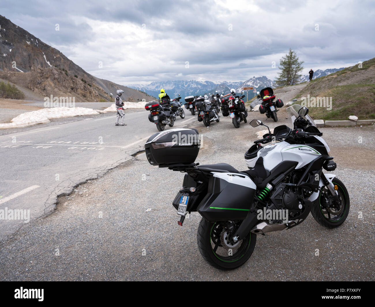 Motorcycle adventure alps hi-res stock photography and images - Alamy