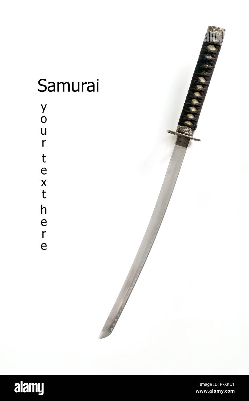 Japanese katana sword on Cut Out Stock Images & Pictures - Alamy