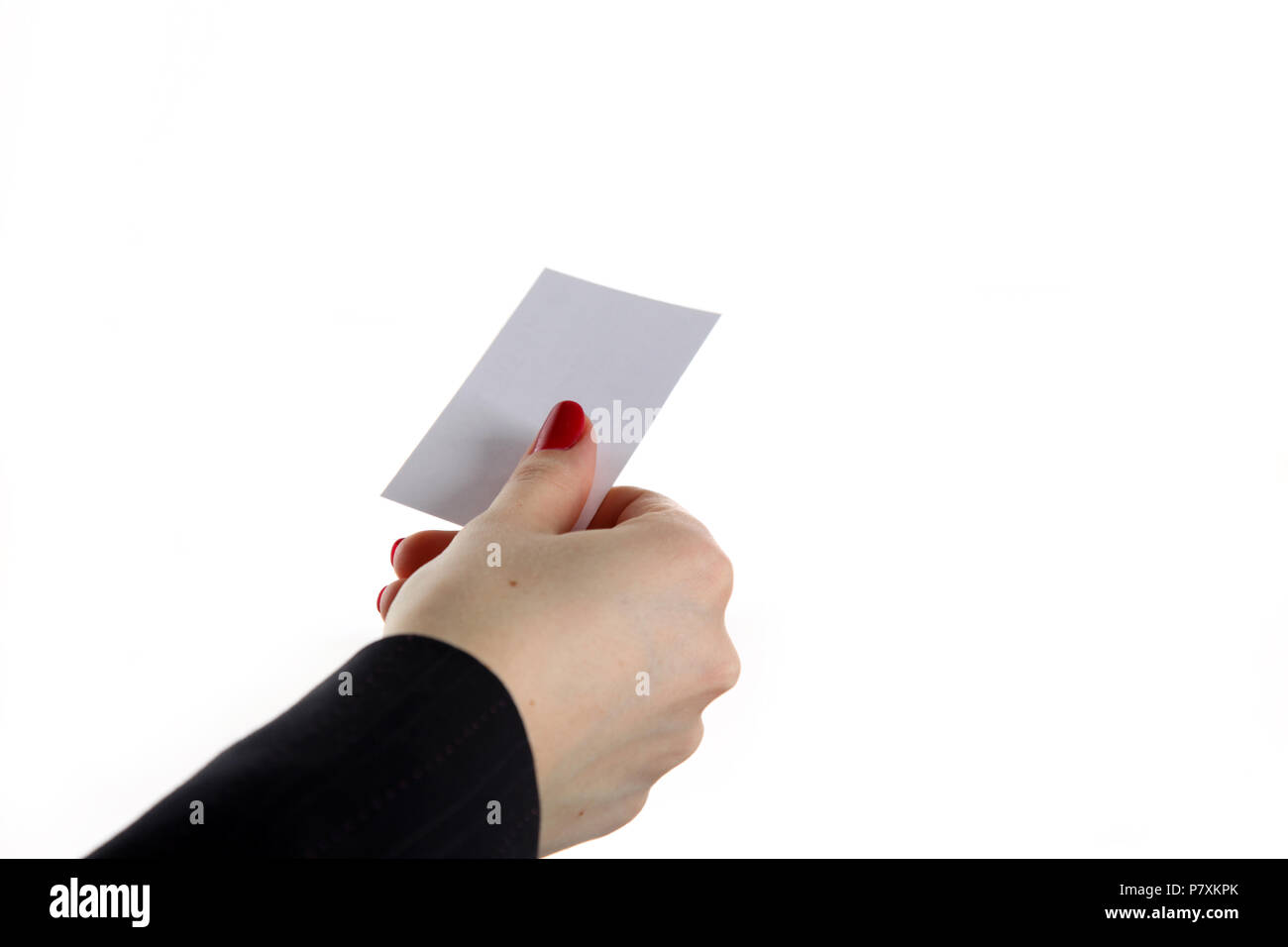 Hand holding business card hi-res stock photography and images - Alamy