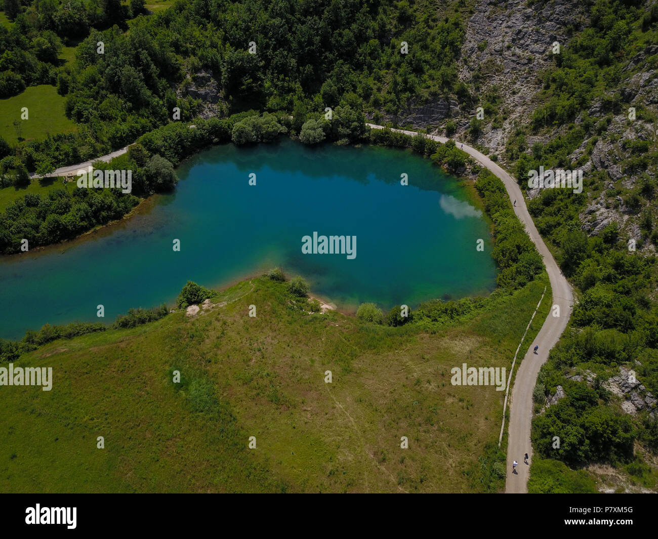 The Gornjepolje Spring (Gornjepoljski Vir) is a huge karst spring in ...