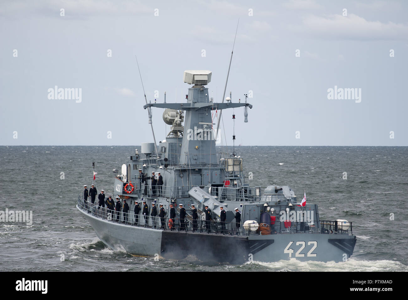 Polish Orkan-class fast attack craft ORP Piorun (422) during Naval ...