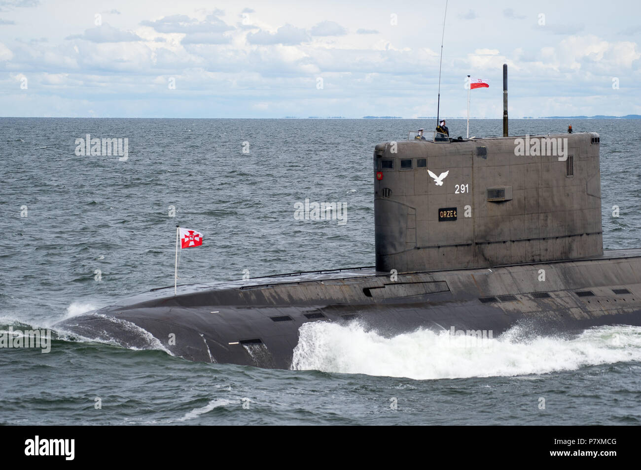 Polish Project 877E Kilo-class submarine ORP Orzel 291 during Naval ...