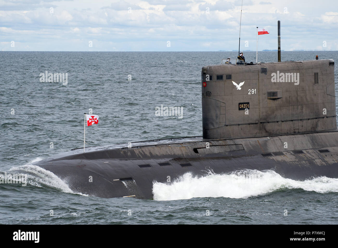 Polish Project 877E Kilo-class submarine ORP Orzel 291 during Naval ...