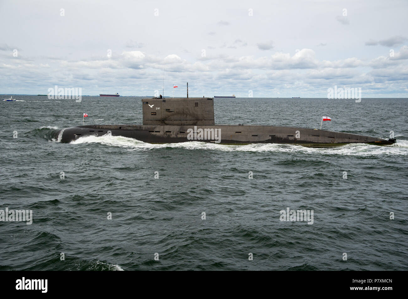 Polish Project 877E Kilo-class submarine ORP Orzel 291 during Naval ...