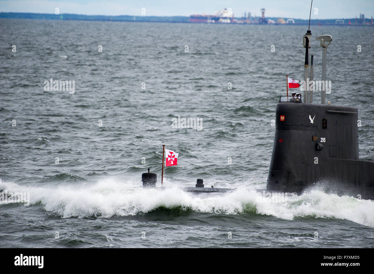 Polish Kobben-class submarine ORP Sep 295, former Norwegian S 306 ...