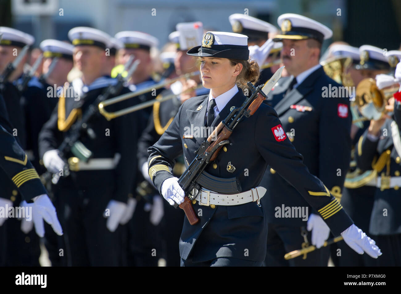 Polish navy honour guard unit hi-res stock photography and images - Alamy
