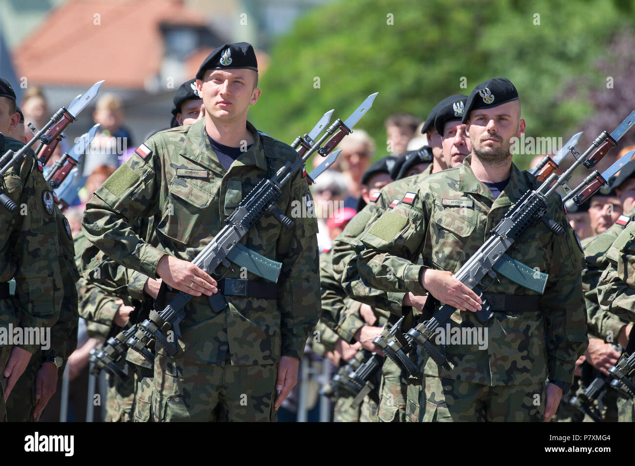 Polish Navy Honour Guard unit during the celebration of 100th ...