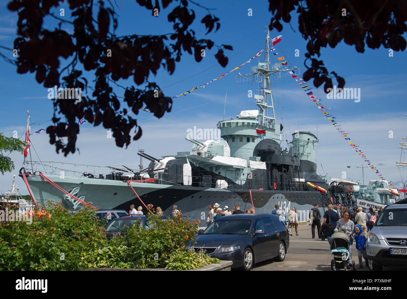 Museum ship ORP Blyskawica is a Grom class destroyer which served in ...