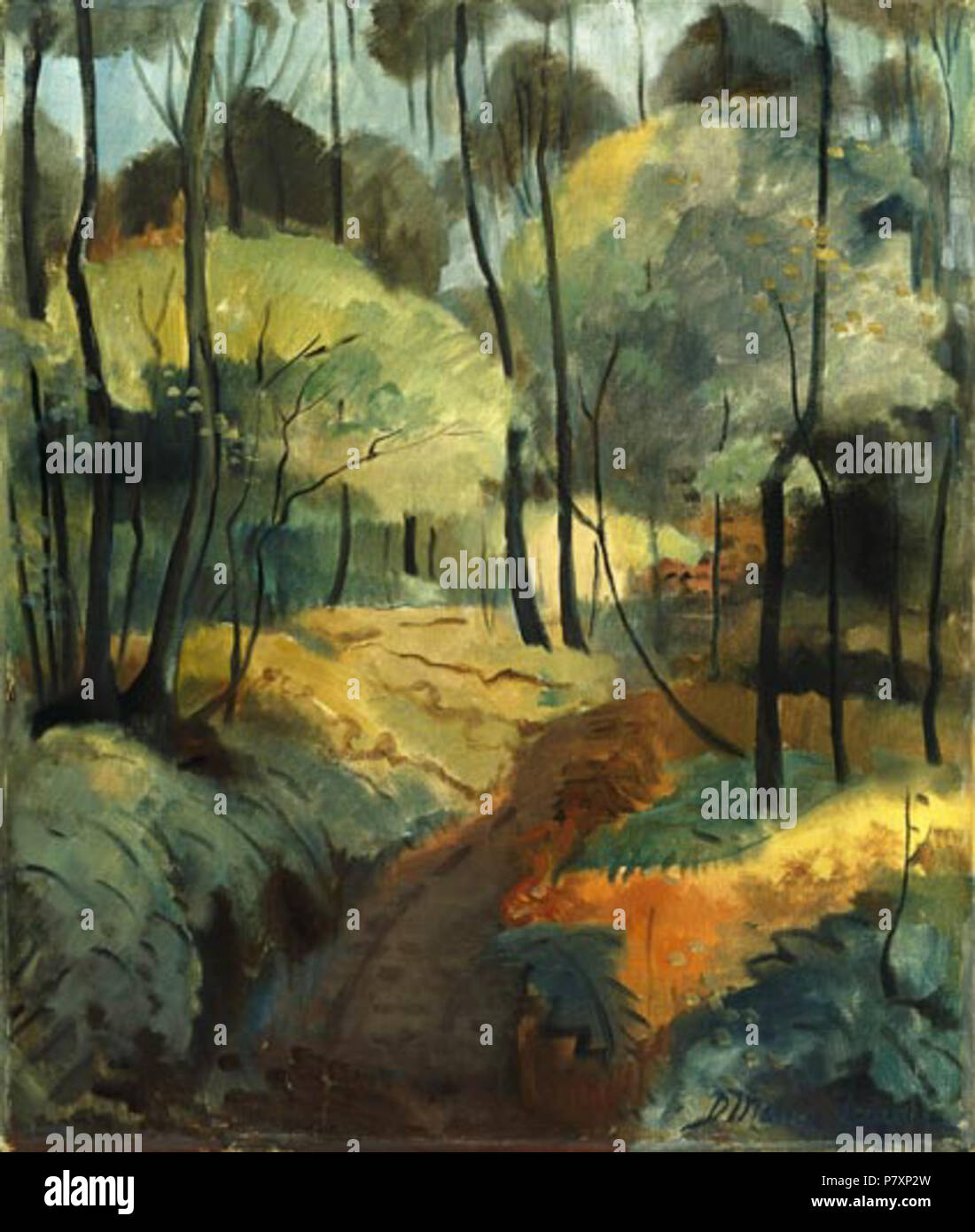 English: Forest Path . circa 1920 135 Dorothea Maetzel-Johannsen21 ...