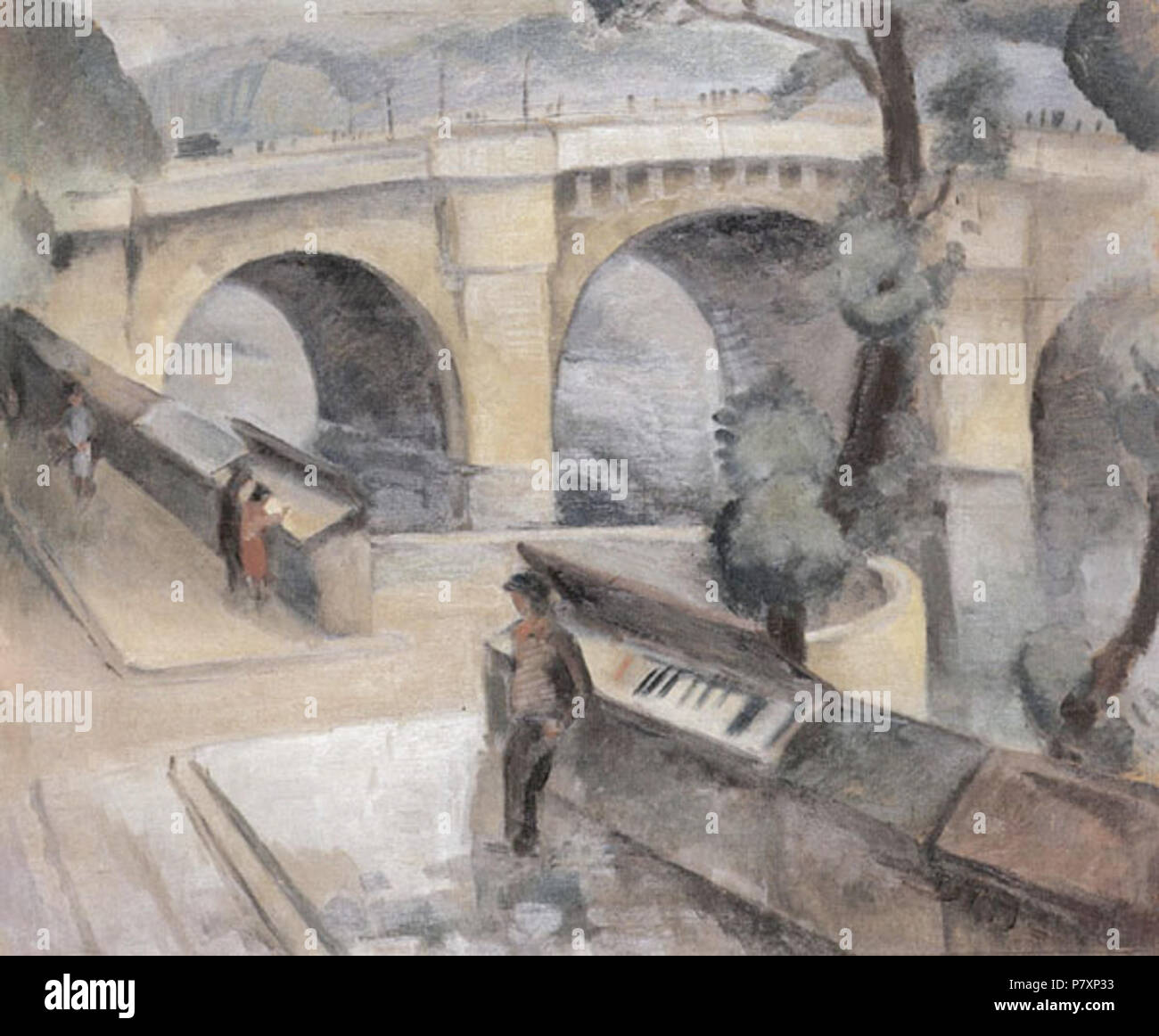 English: Paris Pont Neuf . 1923 135 Dorothea Maetzel-Johannsen25 Stock ...