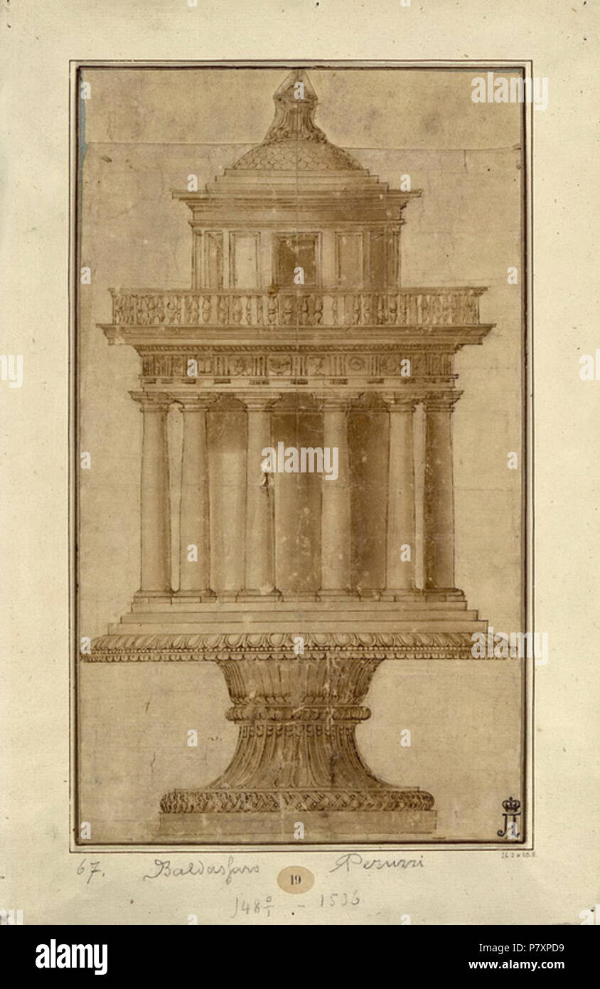 345 Baldassare Peruzzi, 1481-1536 Tabernacle the Collection of Count ...