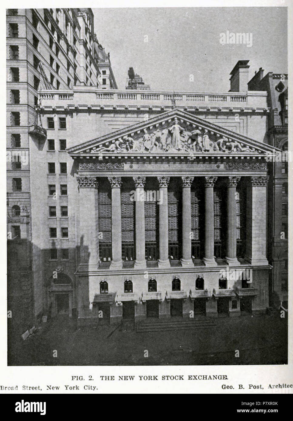 345George Post‥99s Stock Exchange Building, New York City Stock Photo ...