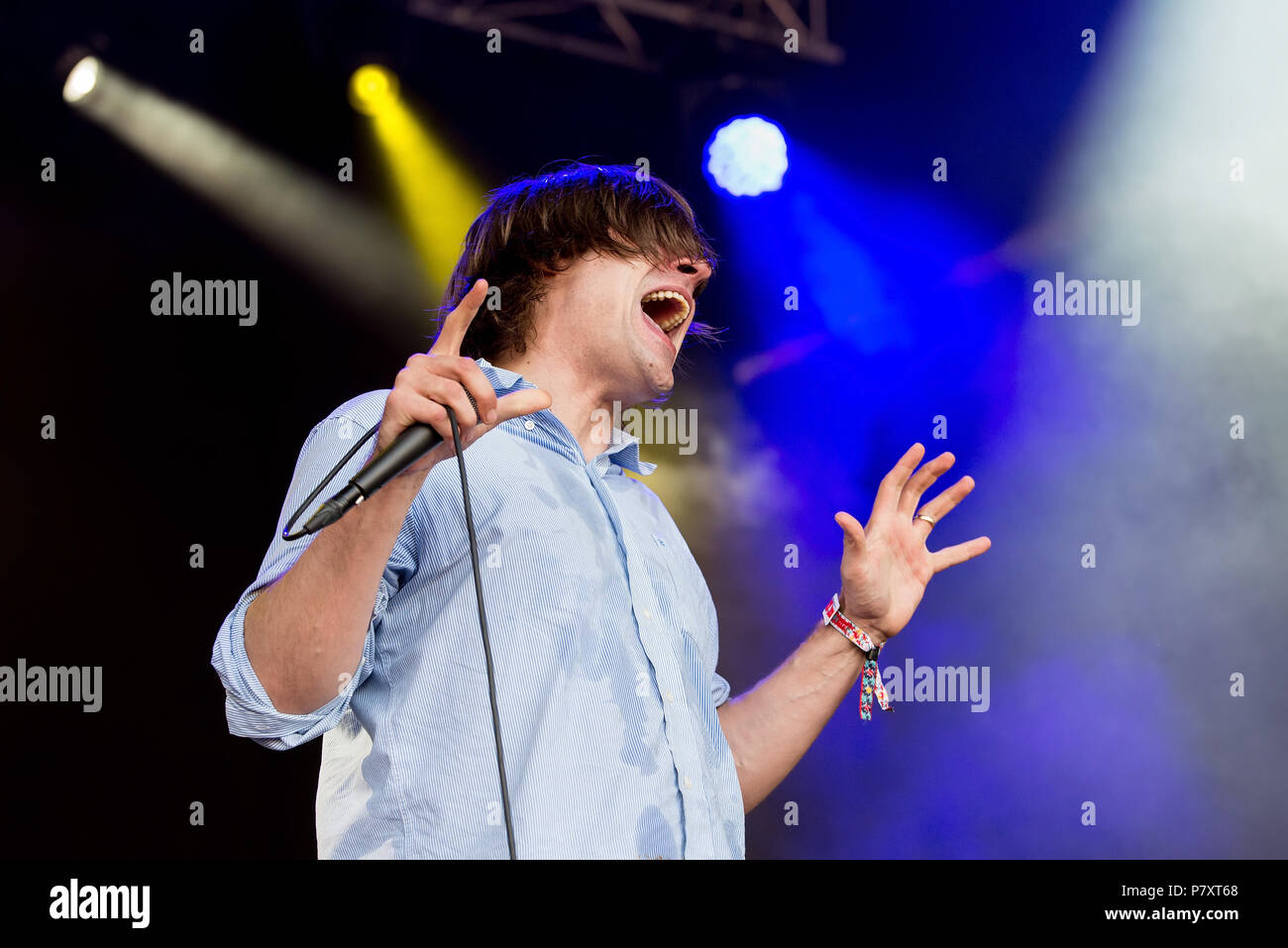 BARCELONA - JUN 1: John Maus (band) perform in concert at Primavera ...
