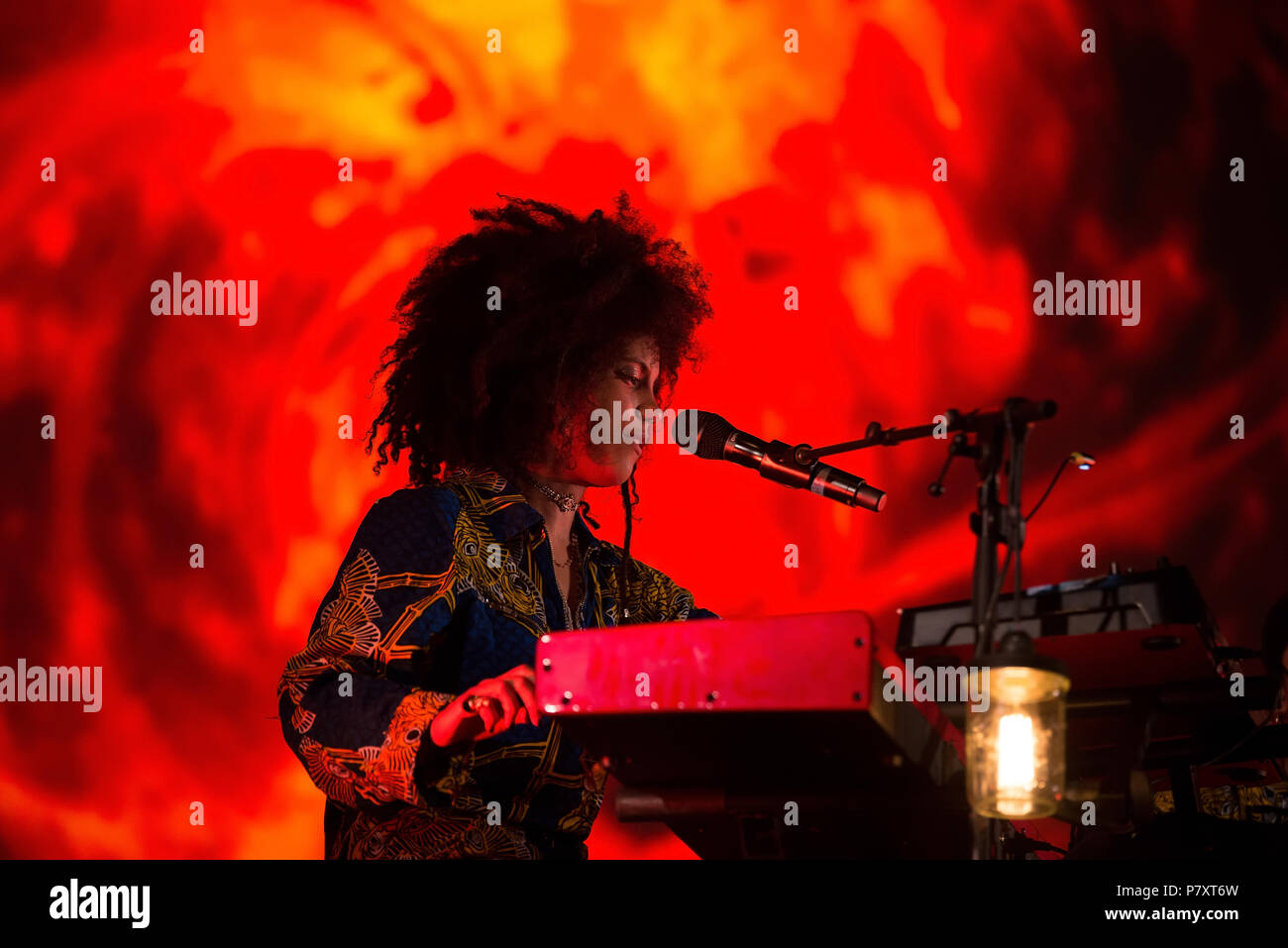 BARCELONA - JUN 1: Ibeyi (band) perform in a concert at Primavera Sound ...