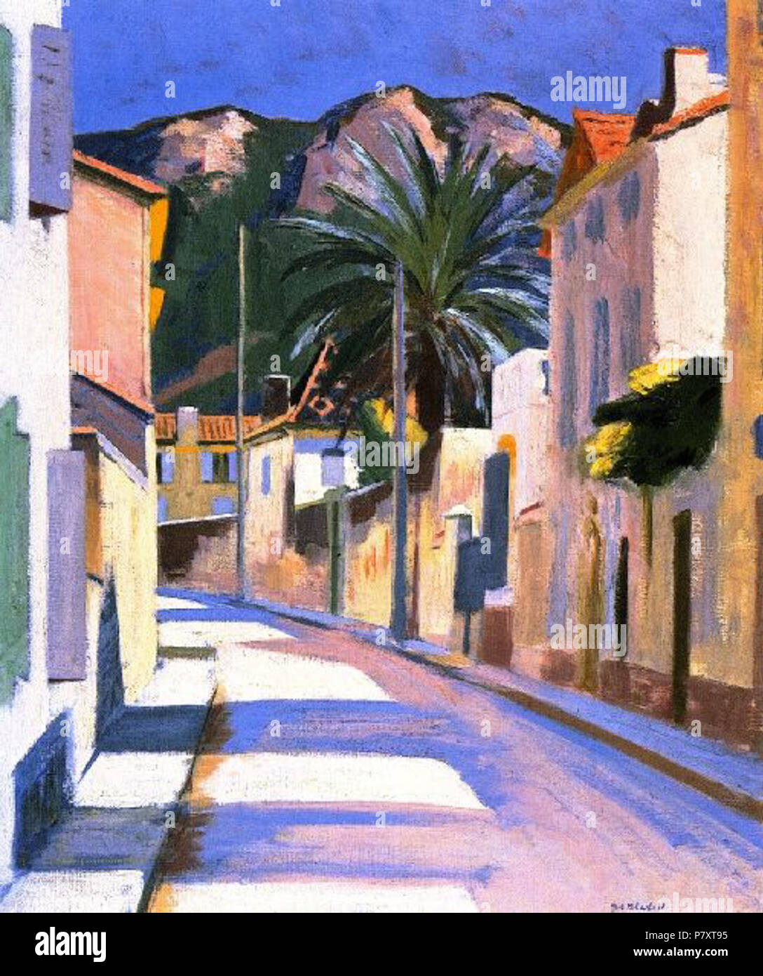 English: Cassis . circa 1914 162 Francis-Cadell-Cassis Stock Photo - Alamy