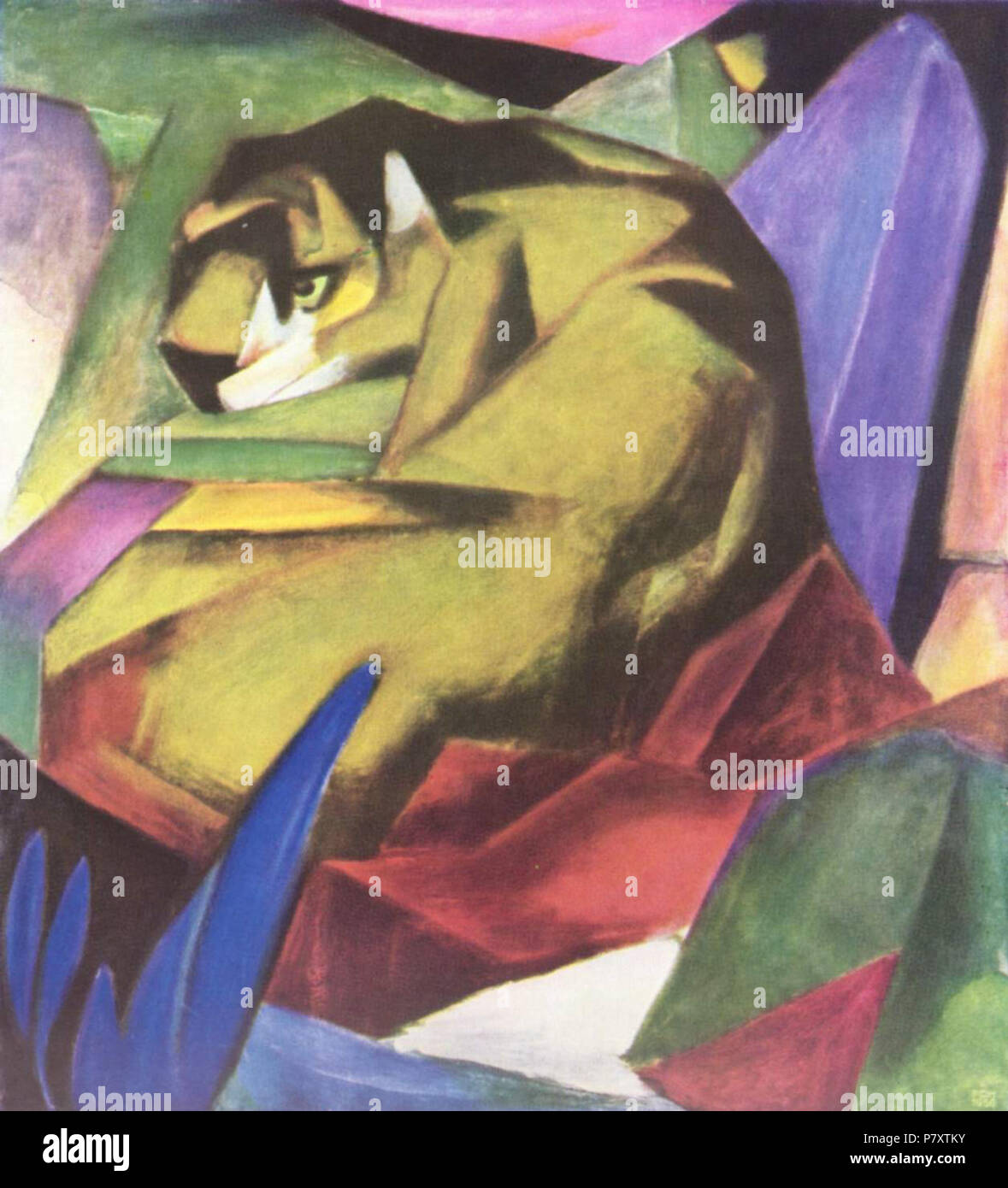 . Deutsch: Tiger : 1912 163 Franz Marc 027 Stock Photo - Alamy