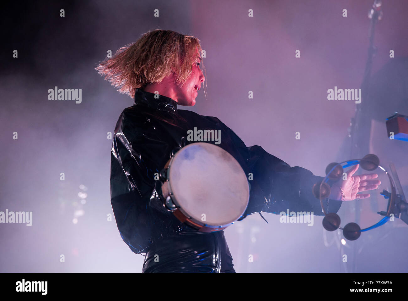 BARCELONA - JUN 2: Lykke Li (band) perform in concert at Primavera ...