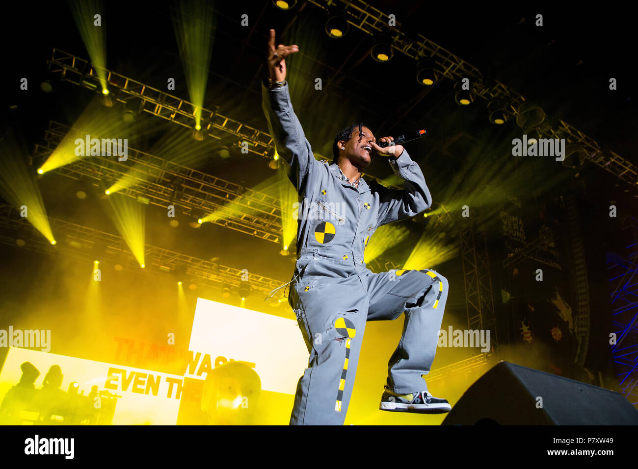 Asap rocky on stage hi-res stock photography and images - Alamy