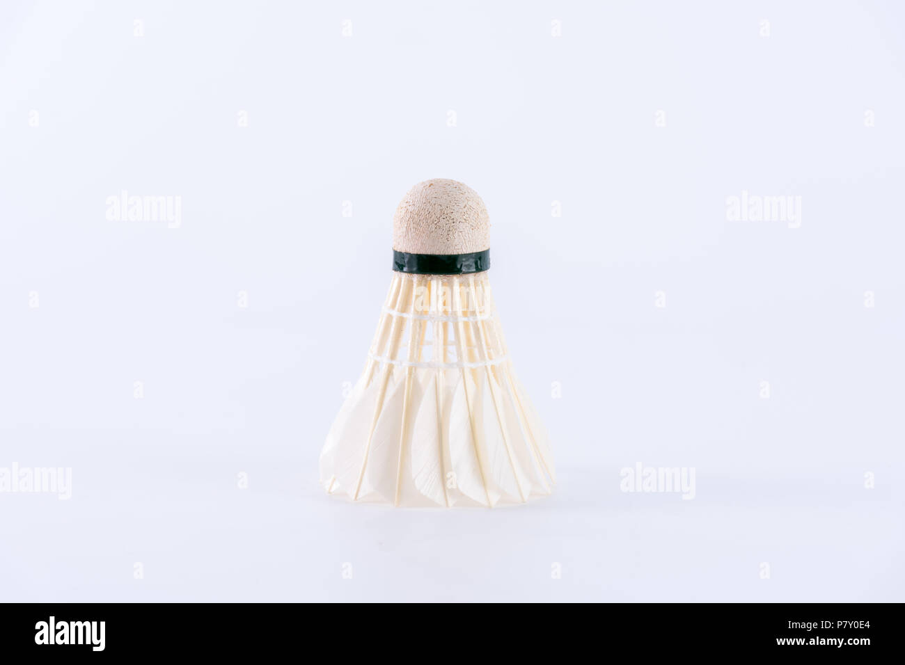 Badminton shuttle cock on white background. Sports and Activity concept ...