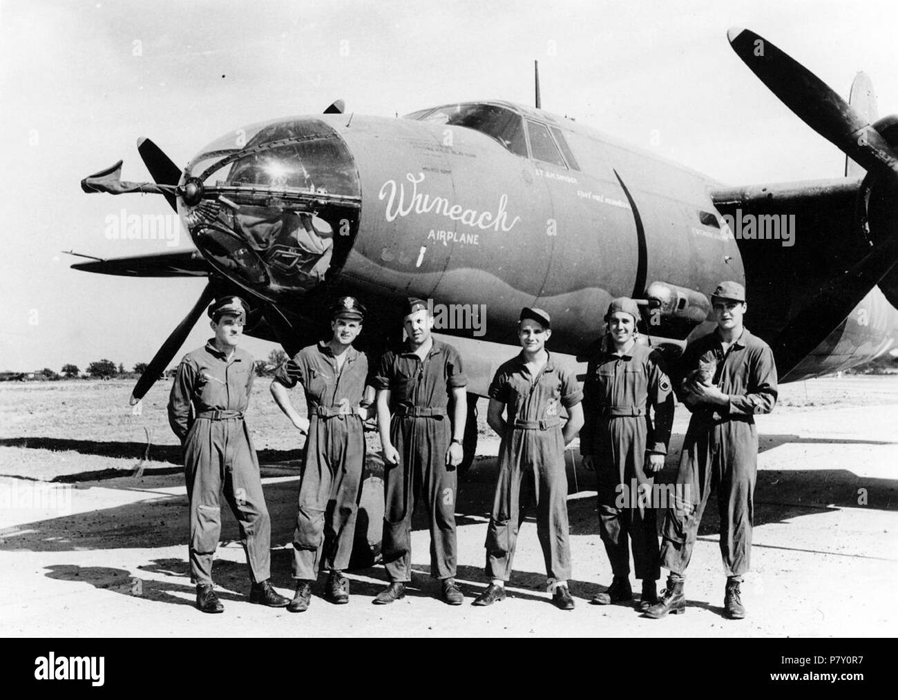 387th Bombardment Group - Crew of Martin B-26 Marauder Wuneach Stock ...