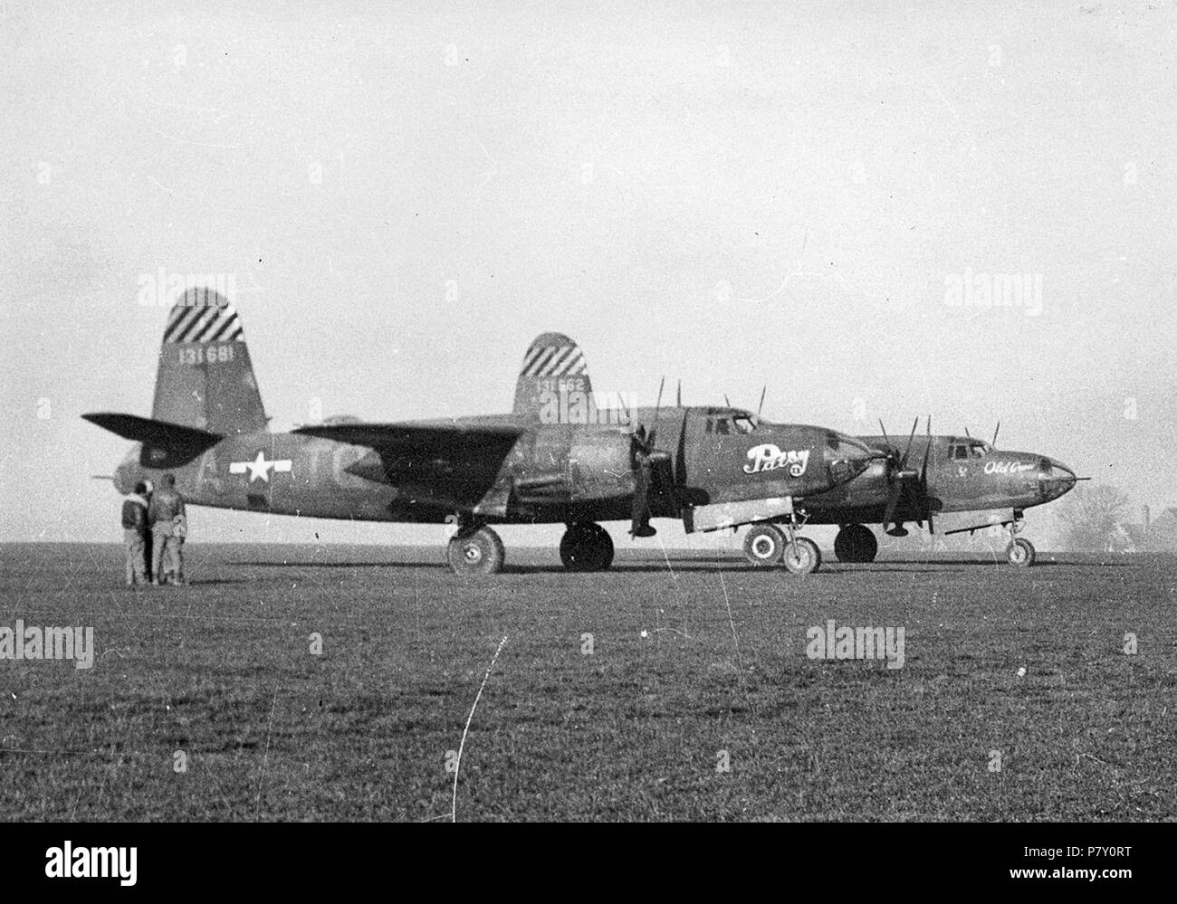 387th Bombardment Group - Martin B-26 Marauders in Fog Stock Photo - Alamy
