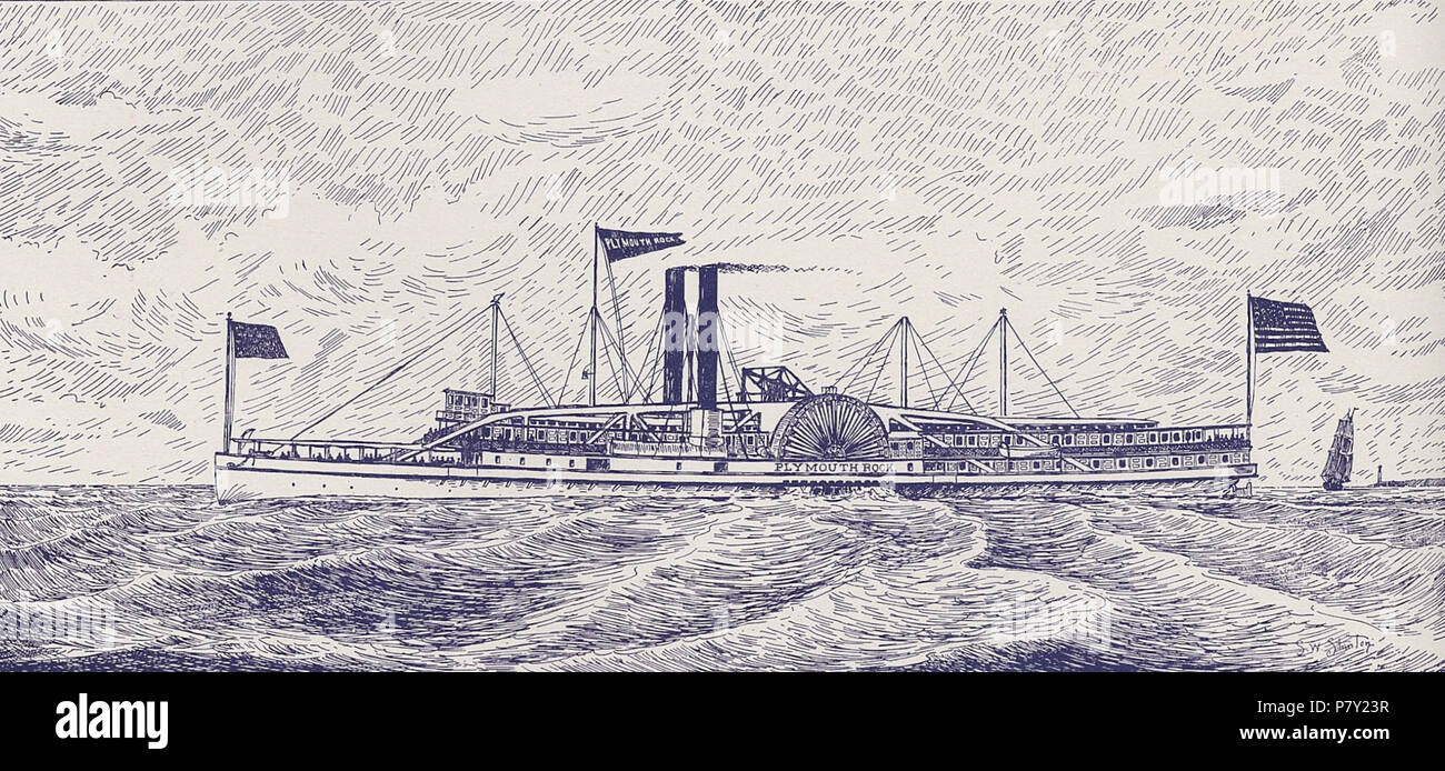 English: Plymouth Rock, steamboat built 1854. 1895 or before 316 ...