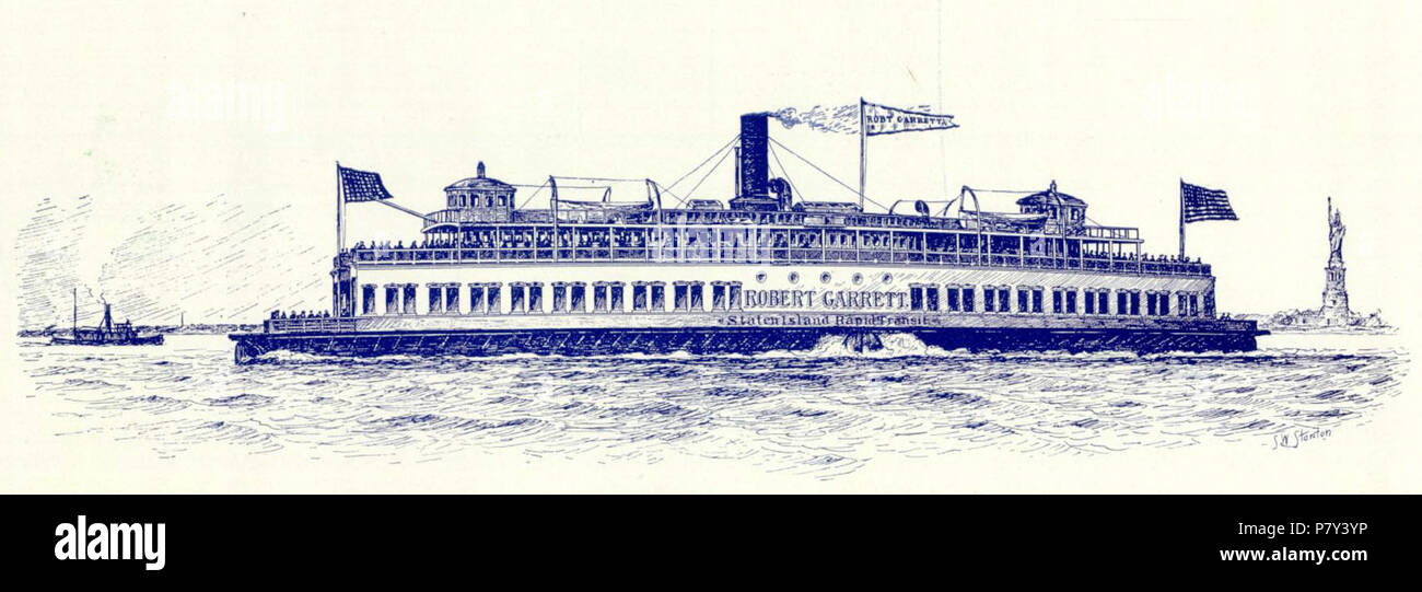 English: Robert Garrett, Staten Island steam ferry built 1887. 1895 or ...