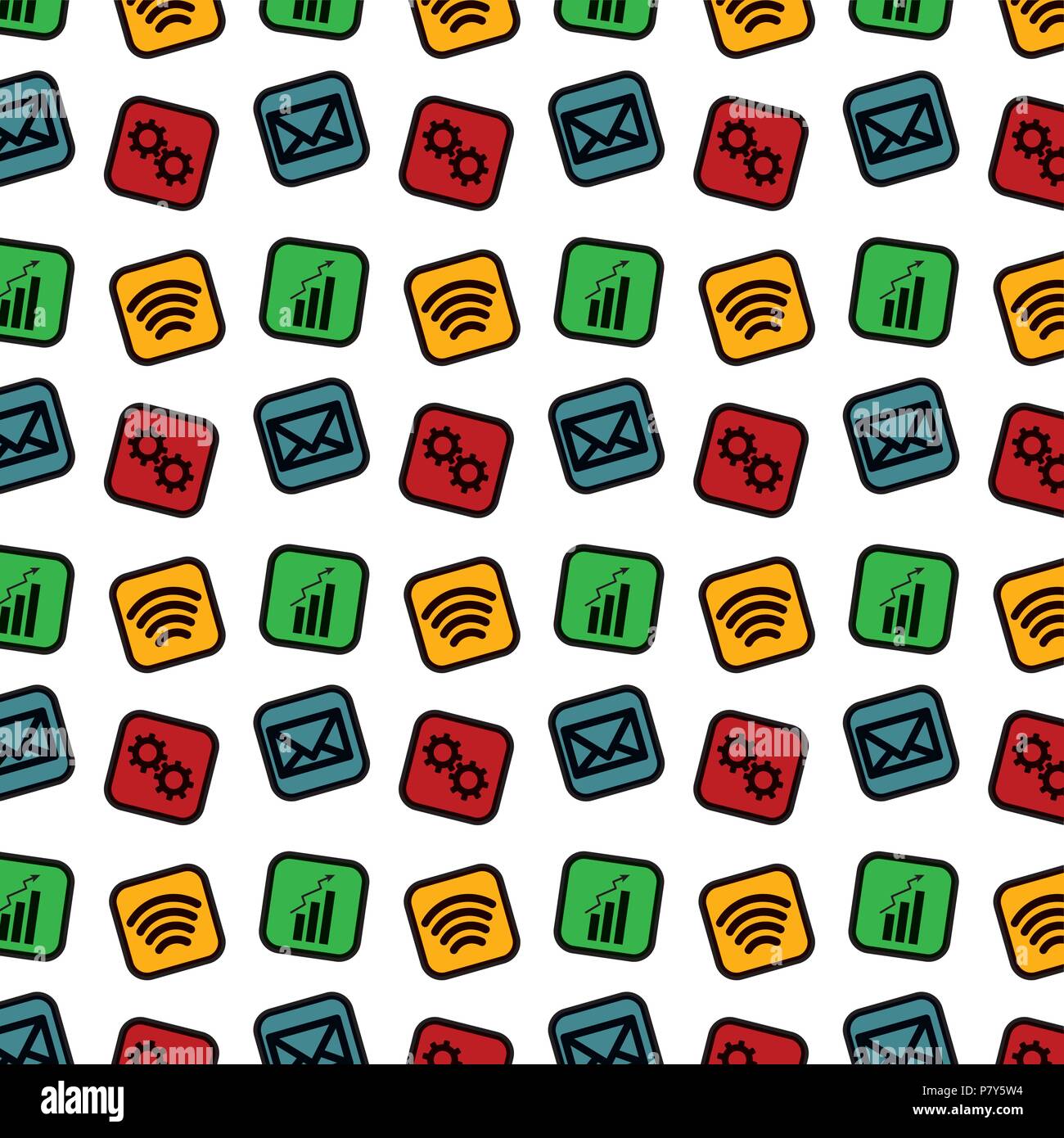color social digital apps icons background Stock Vector Image & Art - Alamy