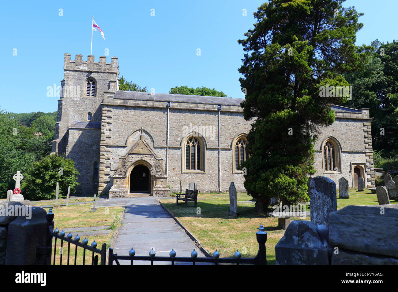 St Jame's Church at Clapham in the Yorkshire Dales National Park Stock ...