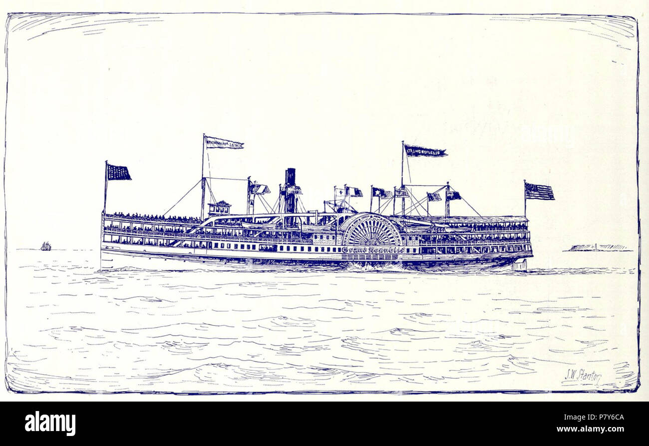 English: Grand Republic, New York ocean-going excursion steamer . 1895 ...