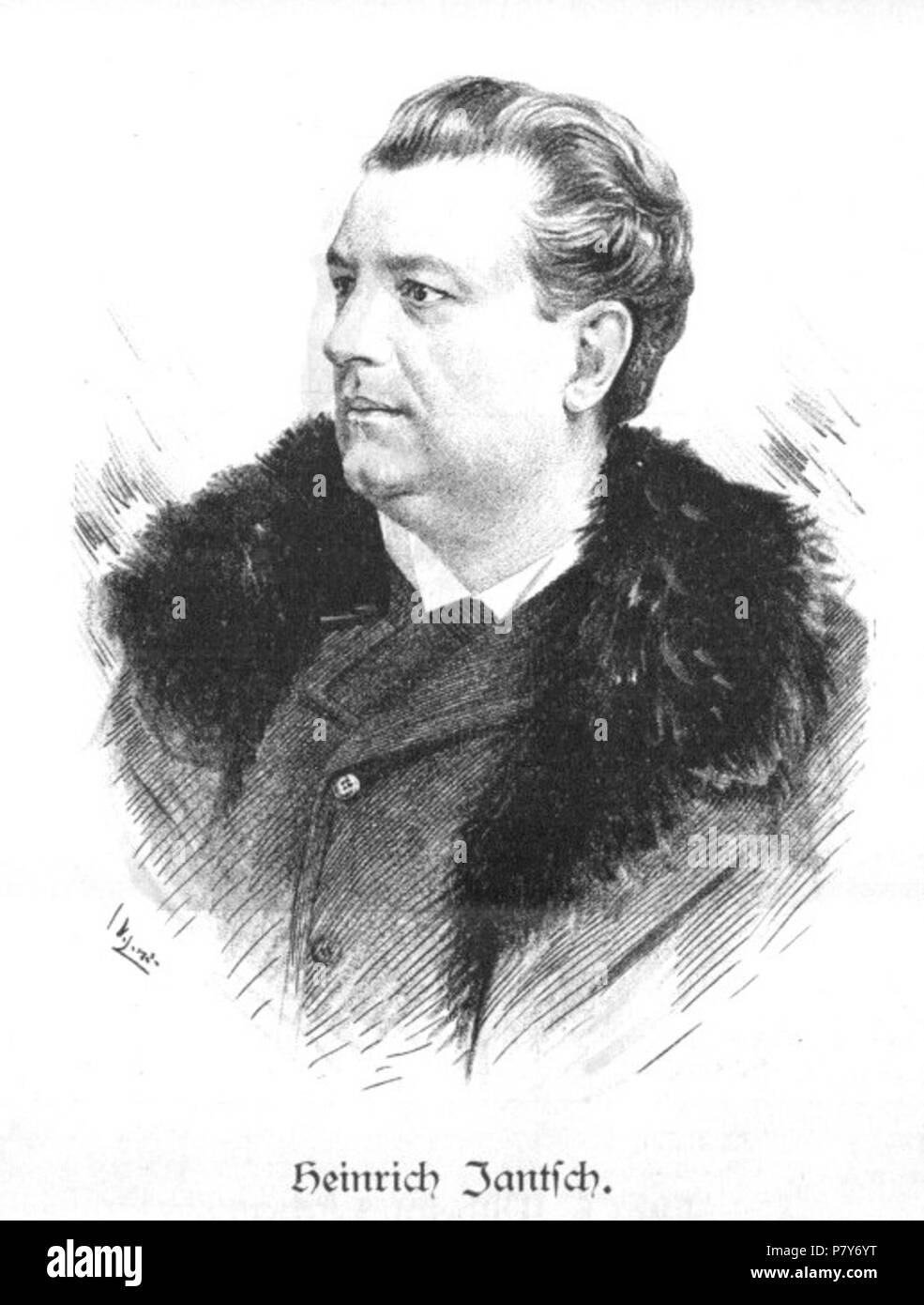 English: Portrait of Heinrich Jantsch (1845-1899), Austrian actor and ...