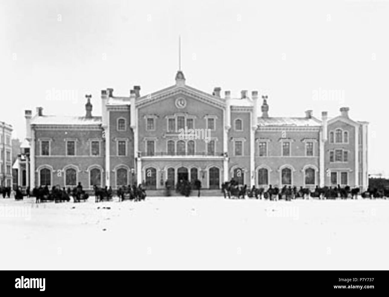 English: The old 1860 neoclassical Helsinki Central railway station ...