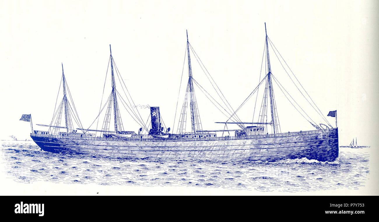 English: Excelsior, 1882 steamship. 1895 or before 155 Excelsior ...