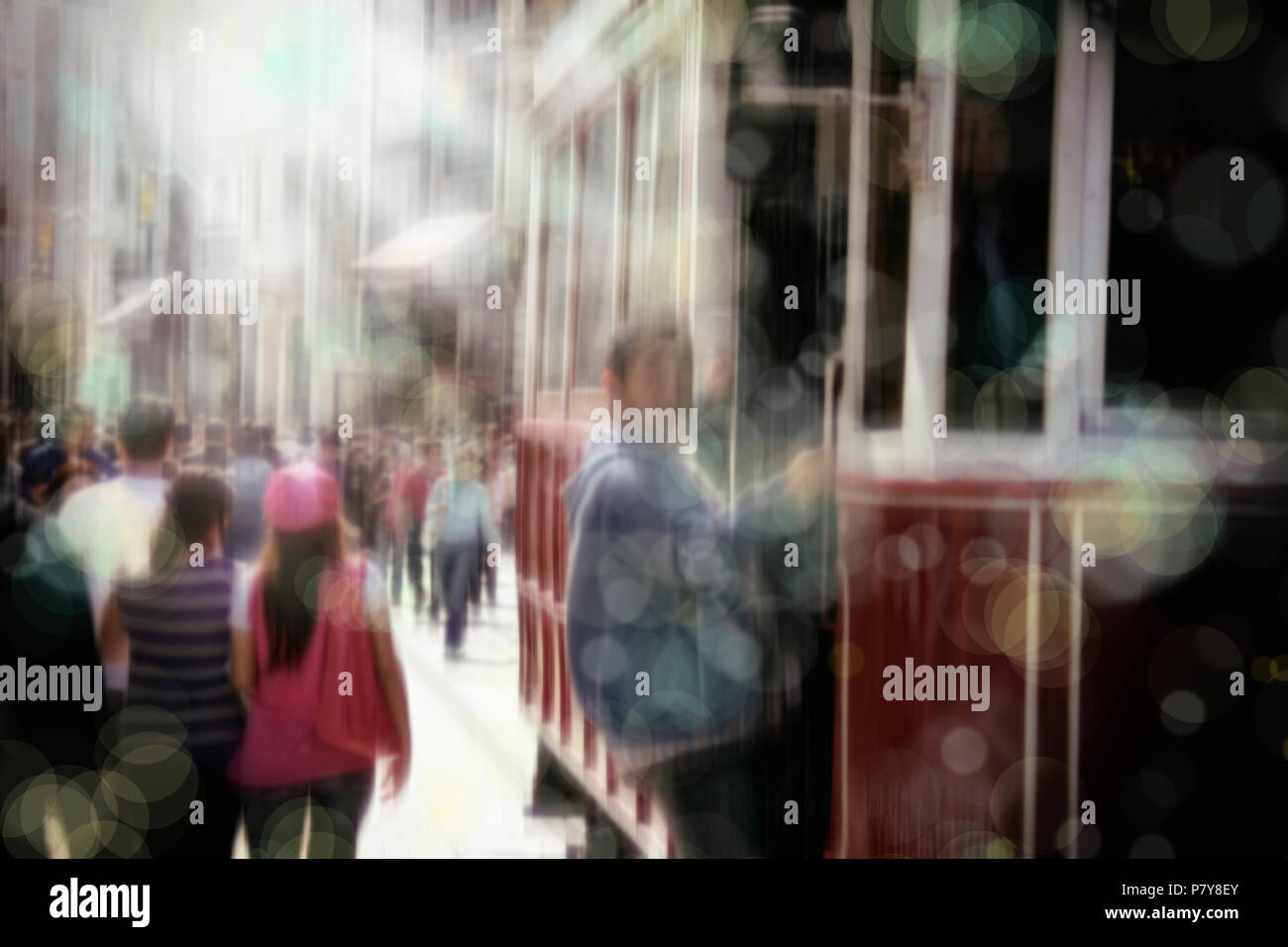 Tramway rush hour hi-res stock photography and images - Alamy