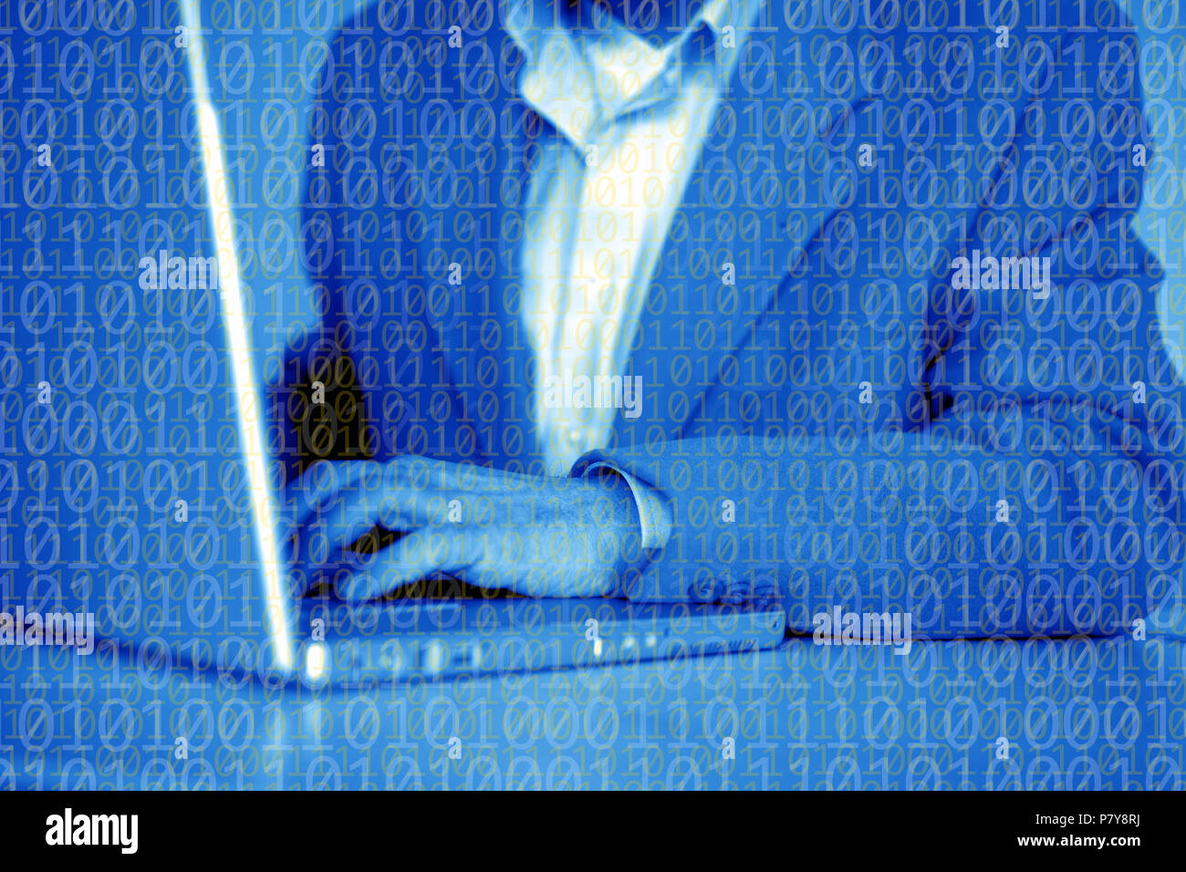 an image of businessman with computer Stock Photo - Alamy