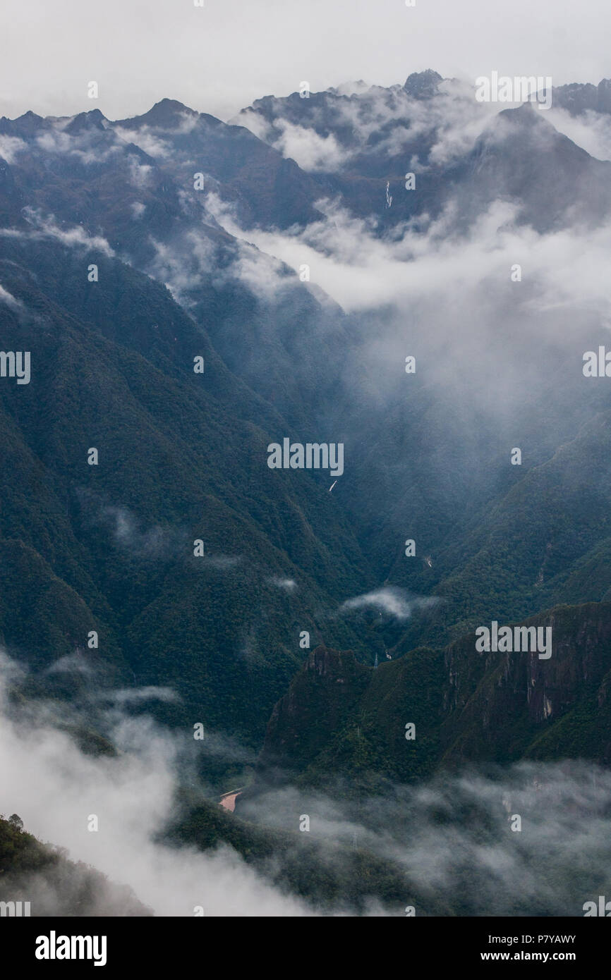 Vertical view of layers of nature Stock Photo - Alamy