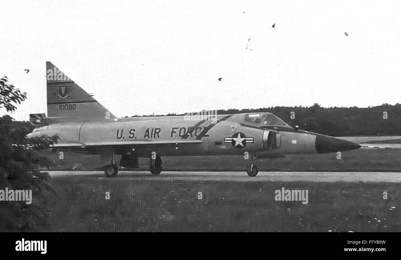 496th Fighter-Interceptor Squadron Convair F-102 Delta Dagger 56-1080 ...