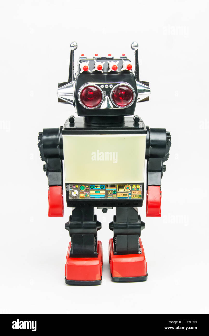 Vintage robot retro classic toy Stock Photo - Alamy