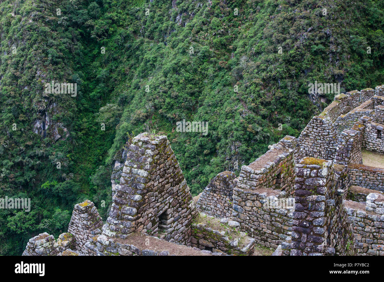 Historical ruins of an Inca town in the Andes Stock Photo - Alamy